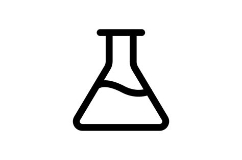 Vector Thin Line Lab Bottle Icon Graphic By Deniprianggono78 · Creative