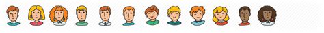 Hand Drawn Doodle Icon Set Round Icons