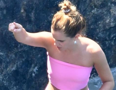 Emma Watson Wears Hot Neon Pink Bikini In Italy While On A Girls Trip