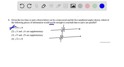 solved parallel lines intersected by transversal line as 22 line m