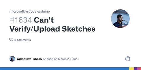 Cant Verifyupload Sketches · Issue 1634 · Microsoftvscode Arduino