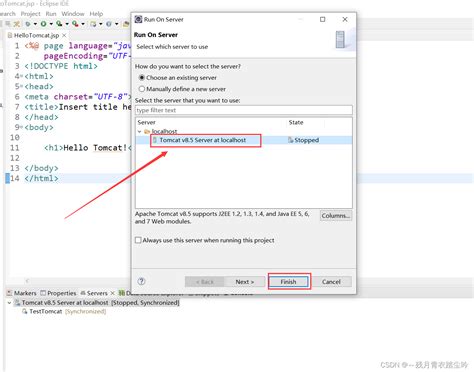 windows10下eclipse配置tomcat8 5（超详细！） eclipse tomcat8 5 csdn博客