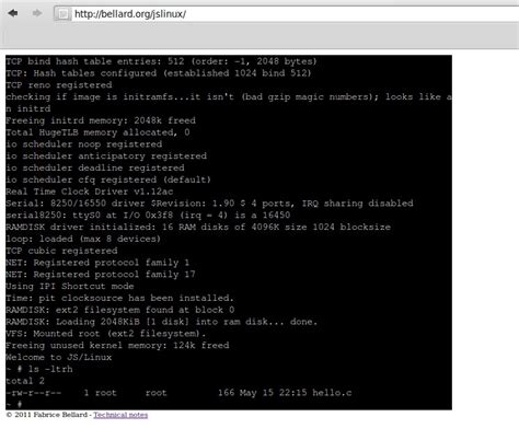 Javascript Emulator Lässt Linux In Einem Browser Tab Laufen Bitblokes