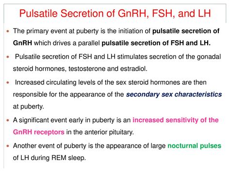 Reproductive Physiology Lecture 3 Puberty In Males And Females Ppt