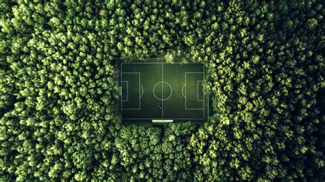 Soccer Field Wallpaper 4k Aerial View Green Aesthetic