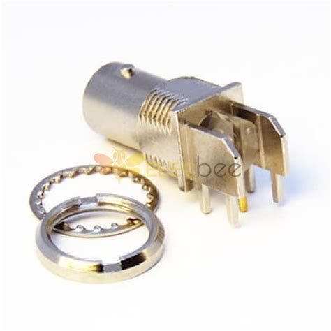 Pcs Female Right Angled Pcb Mount Hd Bnc Surface Mount With Nut Connector Ohm