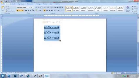 Getting Started With Microsoft Word 2007 Youtube