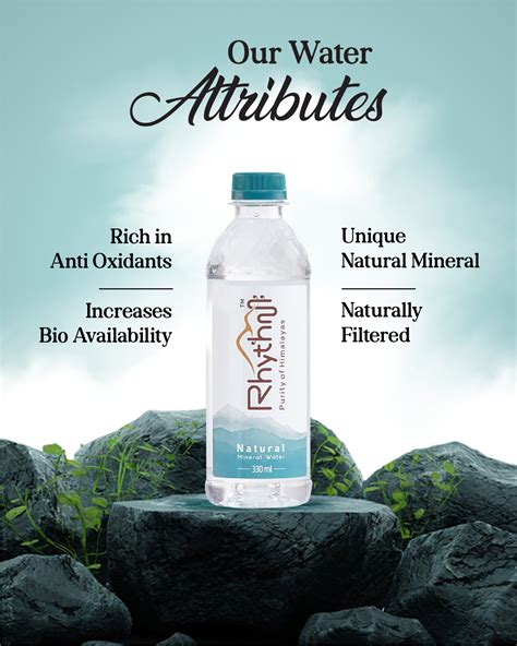 Natural Mineral Water 330 ml Pack of 30 Bottles | Rhythm Water