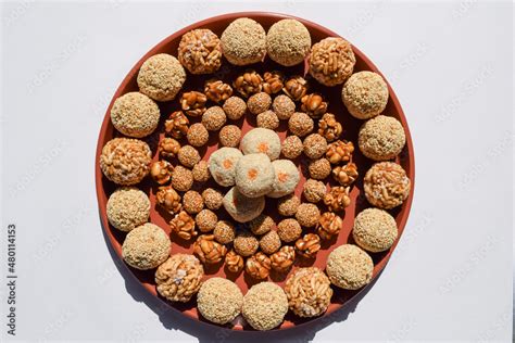 Many Types Of Ladoo Like Amaranth Ladoo Or Rajgira Puffed Rice Or Mamra Peanut Laddu Til