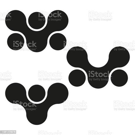 Metaball Connected Dots Circles Pattern Texture Element Vector
