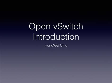 Open Vswitch Introduction Pdf