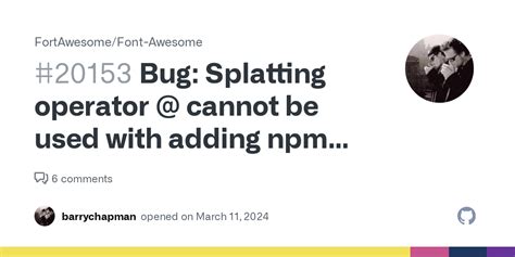 Bug Splatting Operator Cannot Be Used With Adding Npm Kit On Windows · Issue 20153