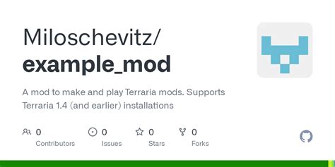 Github Miloschevitzexamplemod A Mod To Make And Play Terraria Mods