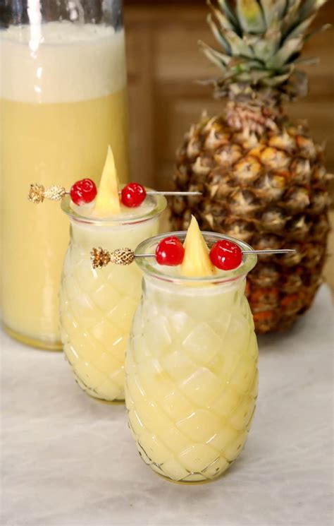 Pina Colada Punch Pineapple Coconut Rum Punch Miss In The Kitchen