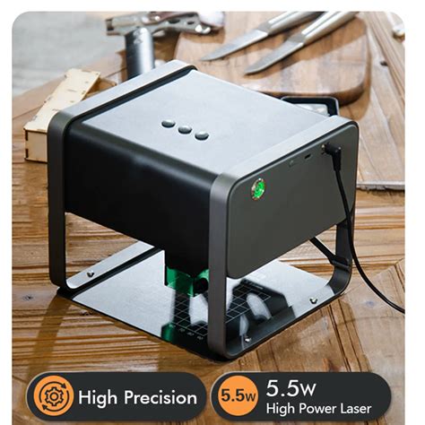 5500mw 미니 레이저 조각기 Cnc 레이저 로고 프린터 목재 및 가죽 조각용 기계 핸드폰닷컴