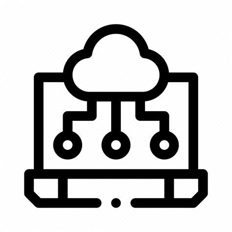 Cloud Service Computing Storage Laptop Icon Download On Iconfinder