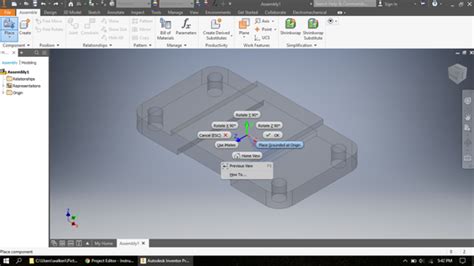 How To Create An Assembly In Inventor 20 Steps Instructables