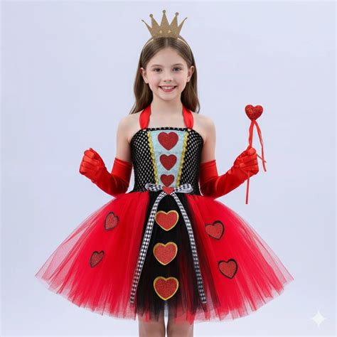 Girls Queen Of Hearts Costume Momorii