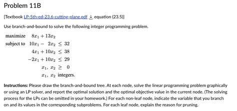 Solved Consider The Following IP Problem Maxx1 2x2 S T Chegg Com