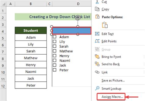 How To Create A Drop Down Checklist In Excel With Quick Steps