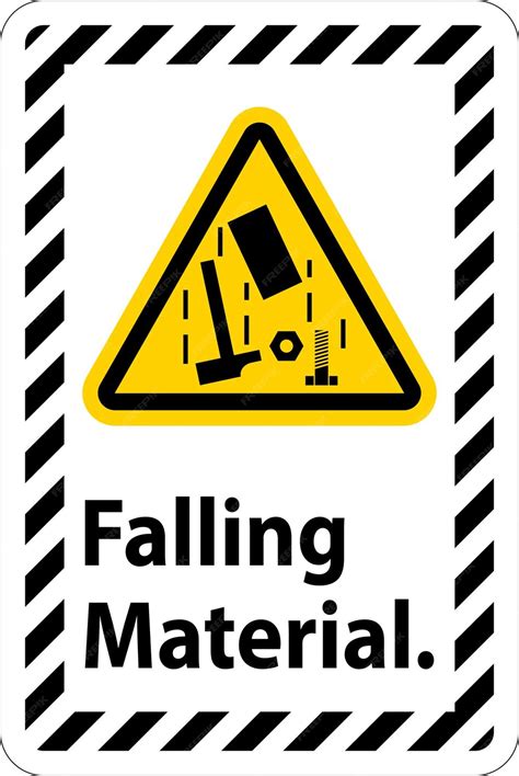 Premium Vector Caution Sign Falling Material