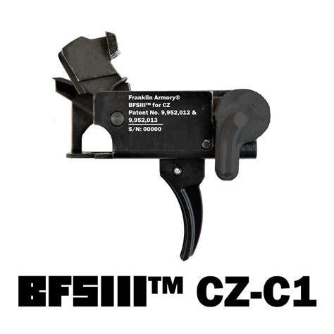 Franklin Armory BFSIII CZ C1 Binary Firing System For CZ Scorpion Curved Trigger 5708A Black