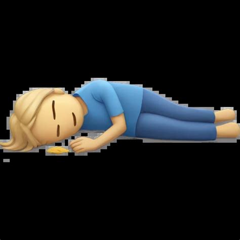 Person Laying Sprawled On The Ground Face Up Emoji Ai Emoji Generator