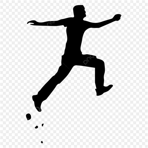 등산 실루엣 캐릭터 점프 만화 검은 실루엣 스포츠 점프 클립 아트 등산 실루엣 점프 캐릭터 Png 일러스트 및 벡터 에