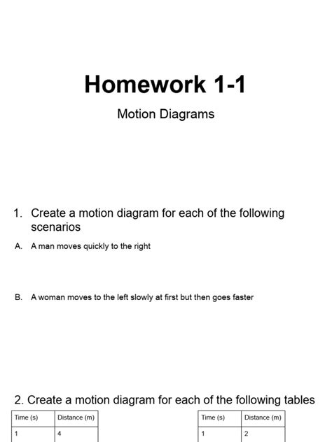 Motion Diagram Practice 1 1 1 1 Pdf