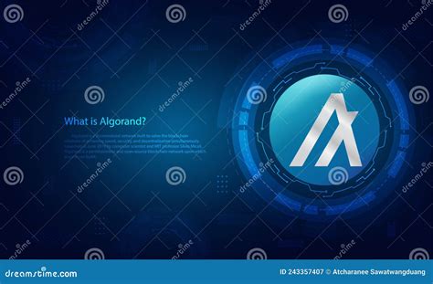 Algorand ALGO Background Stock Vector Illustration Of Gold