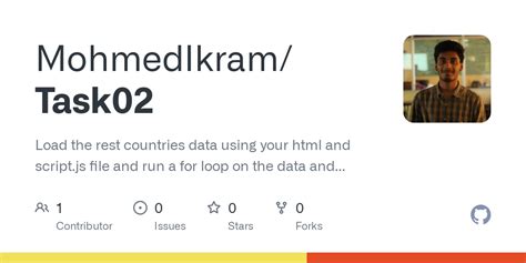 Github Mohmedikramtask02 Load The Rest Countries Data Using Your Html And Scriptjs File And