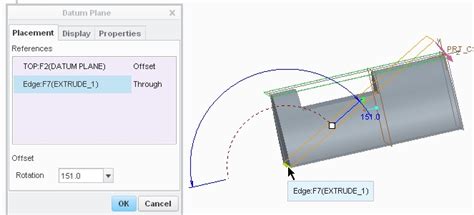 Basic Use Of Datum Plane In Creo Parametric