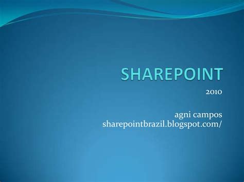 sharepoint 2010 ppt