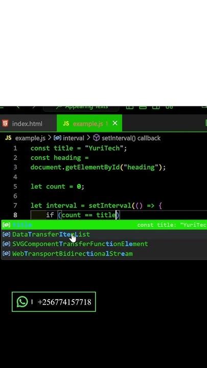 Appearing Text In Javascript Youtube