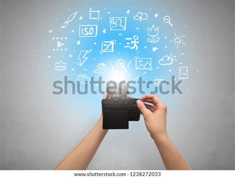Naked Hand Photo Shooting Doodle Photo Stock Photo Shutterstock