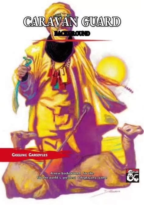 Caravan Guard Background Dungeon Masters Guild Drivethrurpg
