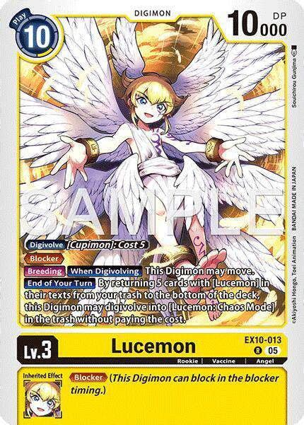 Digimon Sinister Order Rare Lucemon Ex10 013