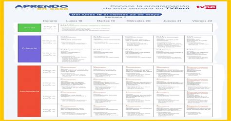 horario programas semana7 dirección regional de · lee diversos