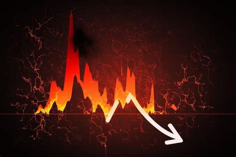 Premium Photo Close Up Of Graphened Graphing Line Down Generative Ai