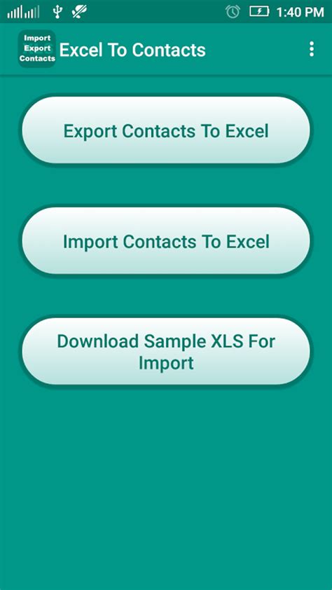 Export Import Excel Contacts Apk สำหรับ Android ดาวน์โหลด