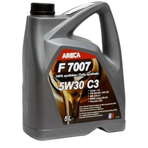 Моторное масло ARECA F7007 C3 5W30 API SL/CF 5л - купить по лучшей цене ...