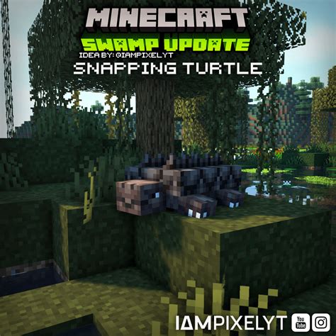 Minecraft Swamp Update Idea Snapping Turtle Minecraft Minecraft Mods Minecraft Mobs