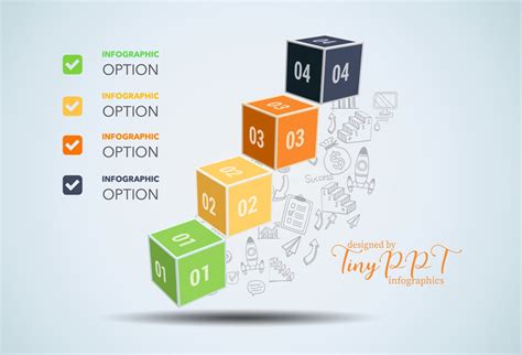 Staircase Box Process Infographic Concept TinyPPT