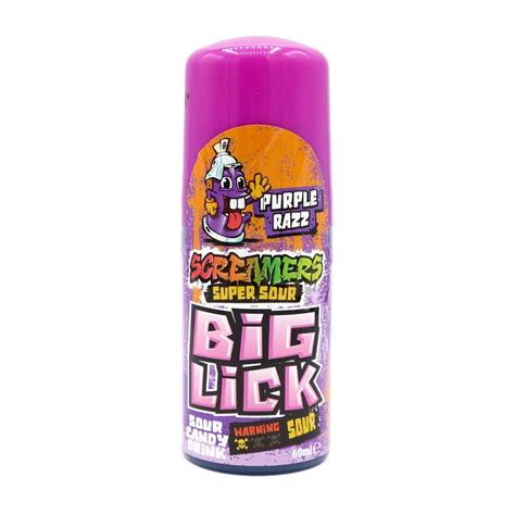Zed Screamers Super Sour Big Lick Purple Razz 60ml Uk Emporium