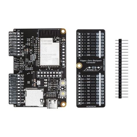 Esp32 Addon Board Kit Wifi Backpack With A 3d Printed Case For Flipper Zero External Antenna