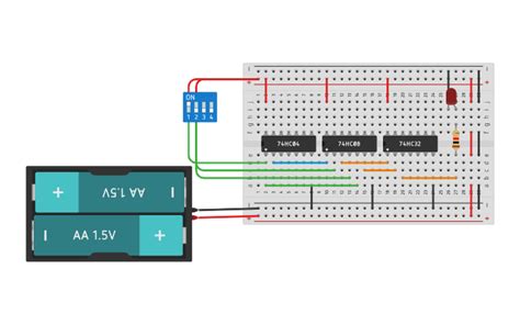 Circuit Design Final Exam 2x1 Tinkercad