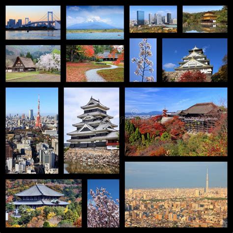 Collage De Las Señales De Japón Foto De Archivo Imagen De Vacaciones