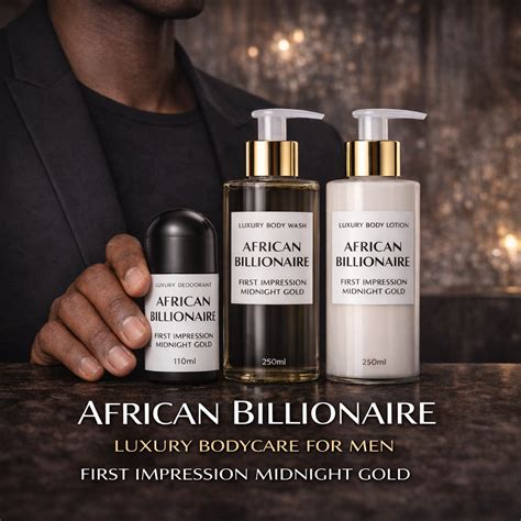 Luxury Body Care Set Midnight Gold African Billionaire