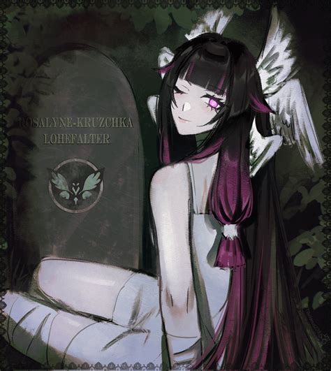 Columbina And Crimson Lotus Moth Genshin Impact Drawn By