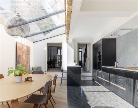 Hackney House Features Black Joinery And A Back Garden Sauna